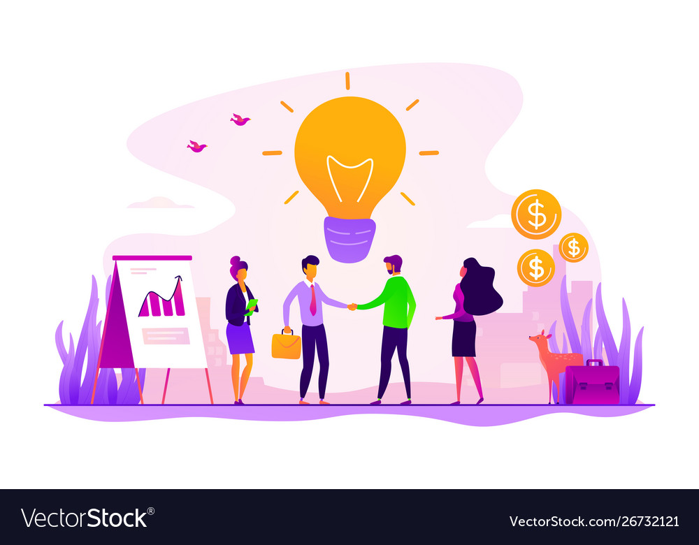 Partnership concept Royalty Free Vector Image - VectorStock