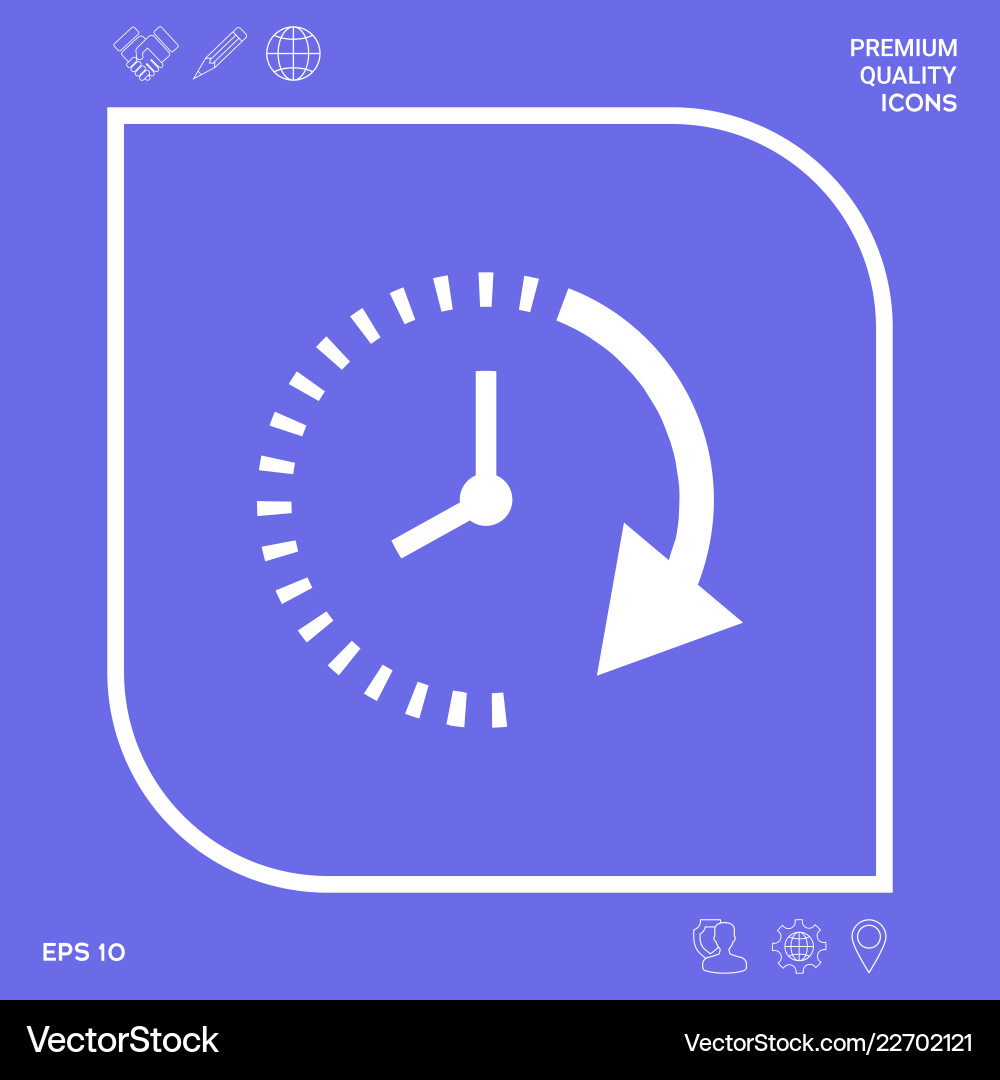 Passage time icon graphic elements for your Vector Image