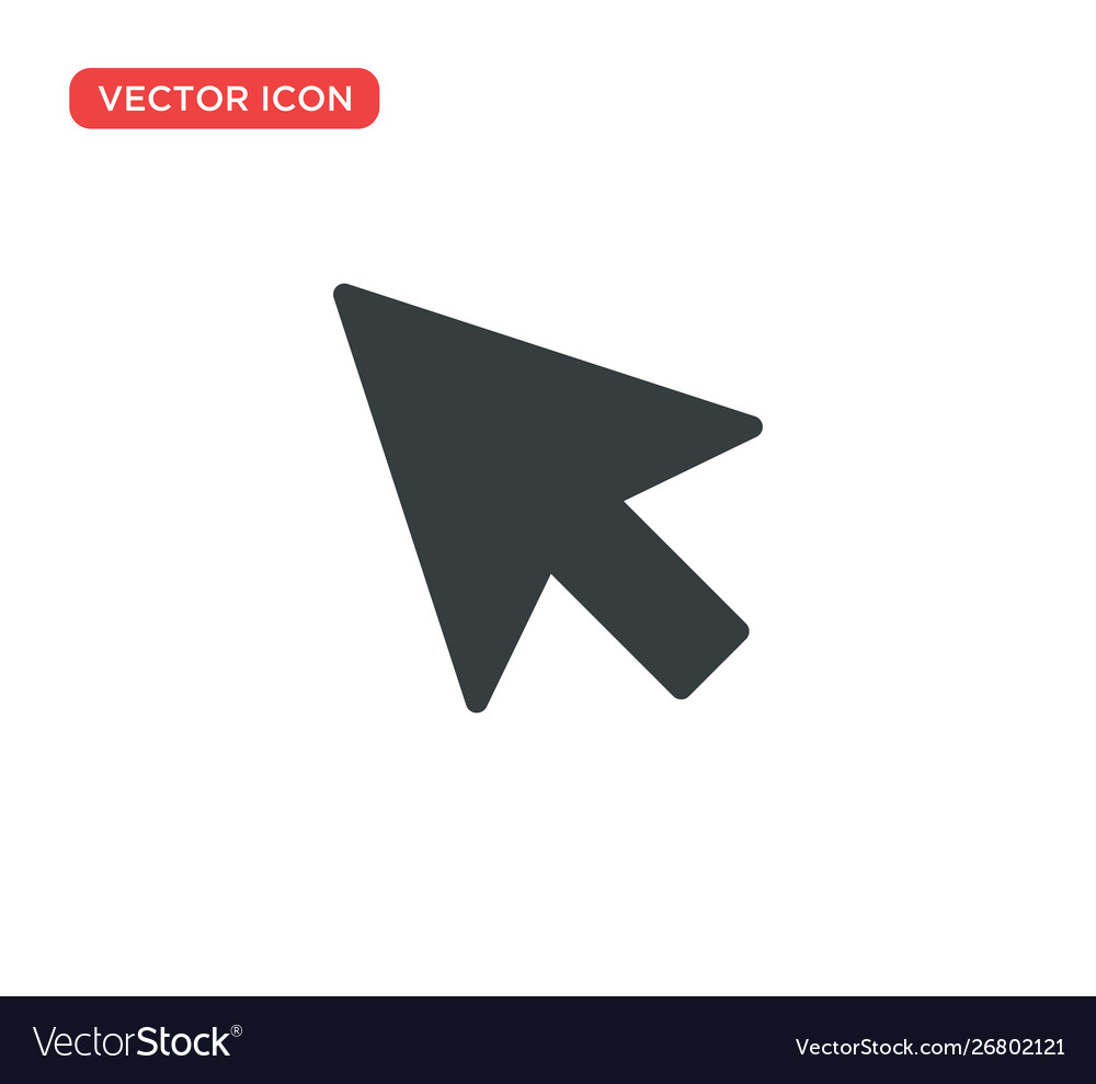 Pointer cursor icon design Royalty Free Vector Image