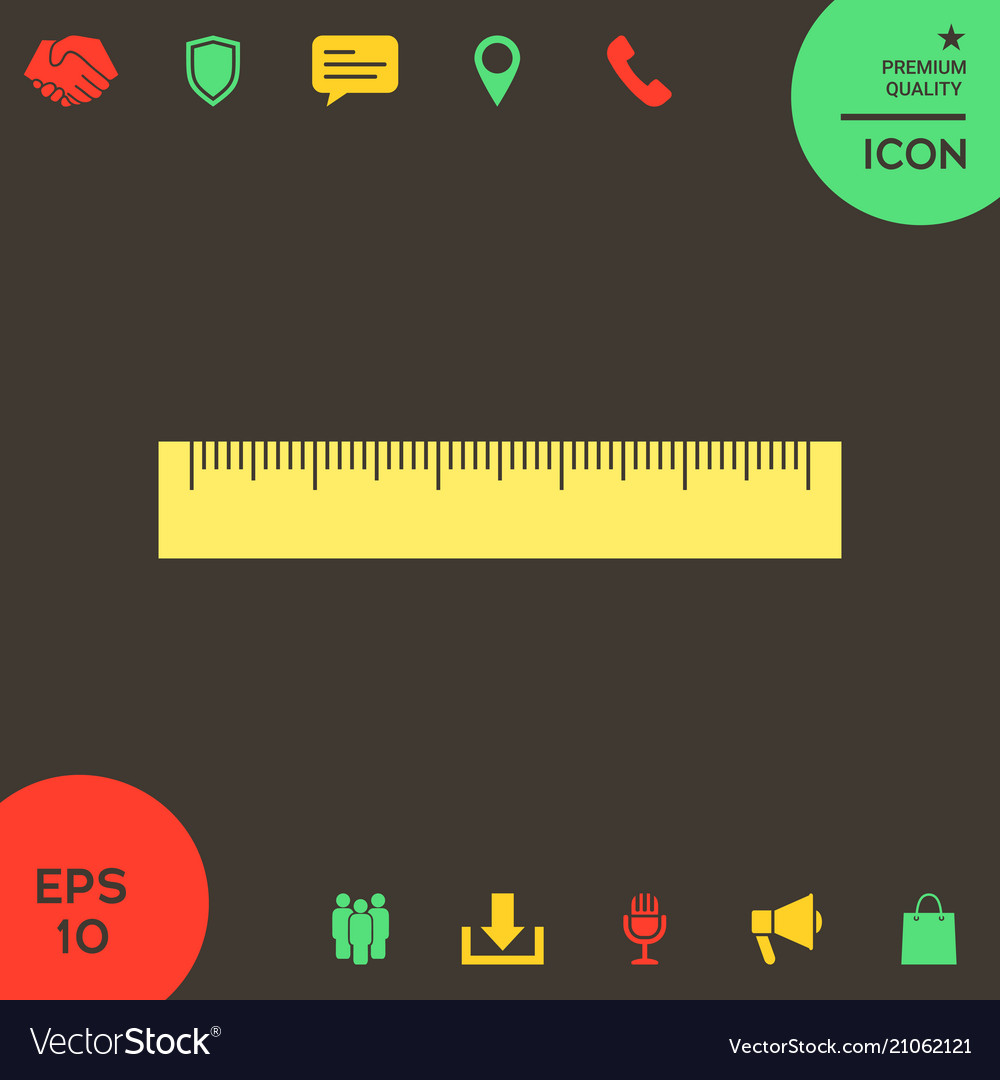 Ruler icon Royalty Free Vector Image - VectorStock