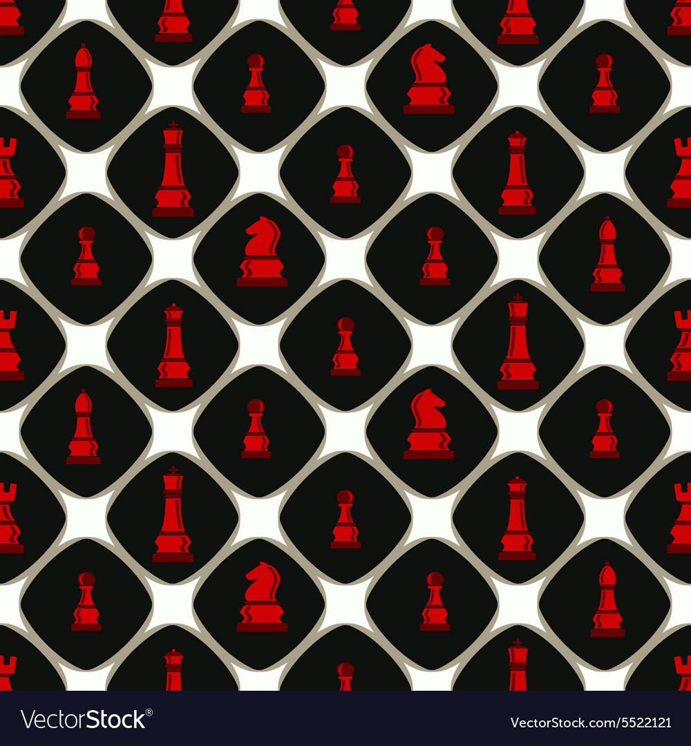 Seamless background with chess Royalty Free Vector Image