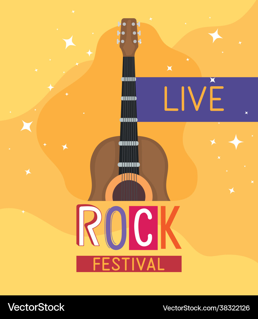 Banner rock festival Royalty Free Vector Image