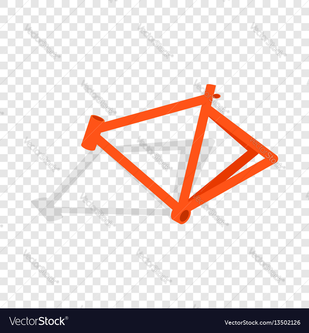 Bicycle frame isometric icon Royalty Free Vector Image