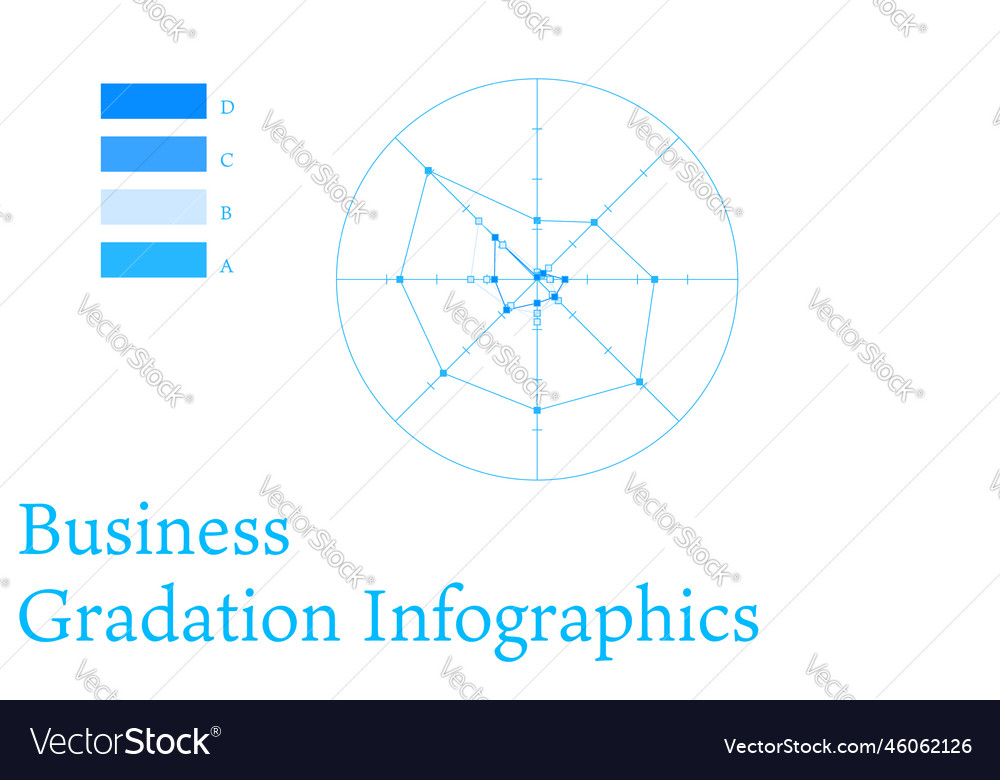 Blue-based infographics graphs charts and tables Vector Image
