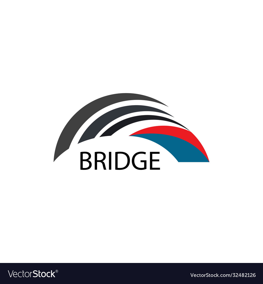 Bridge logo template Royalty Free Vector Image