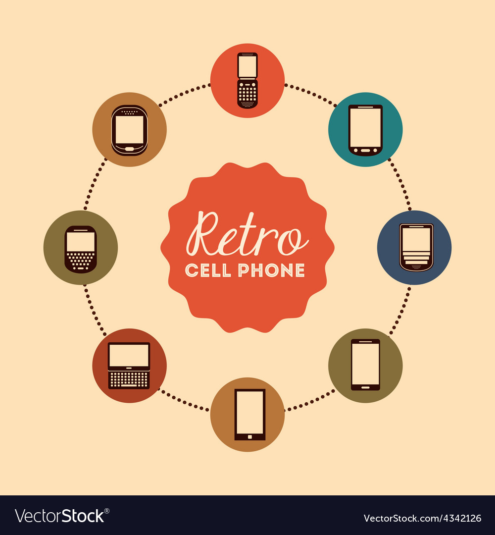 Cell phone Royalty Free Vector Image - VectorStock