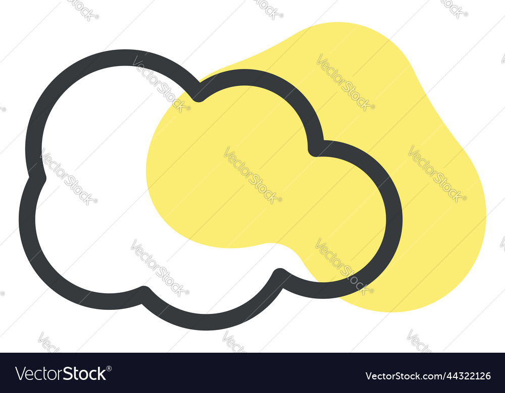 Interface cloud on a white background Royalty Free Vector