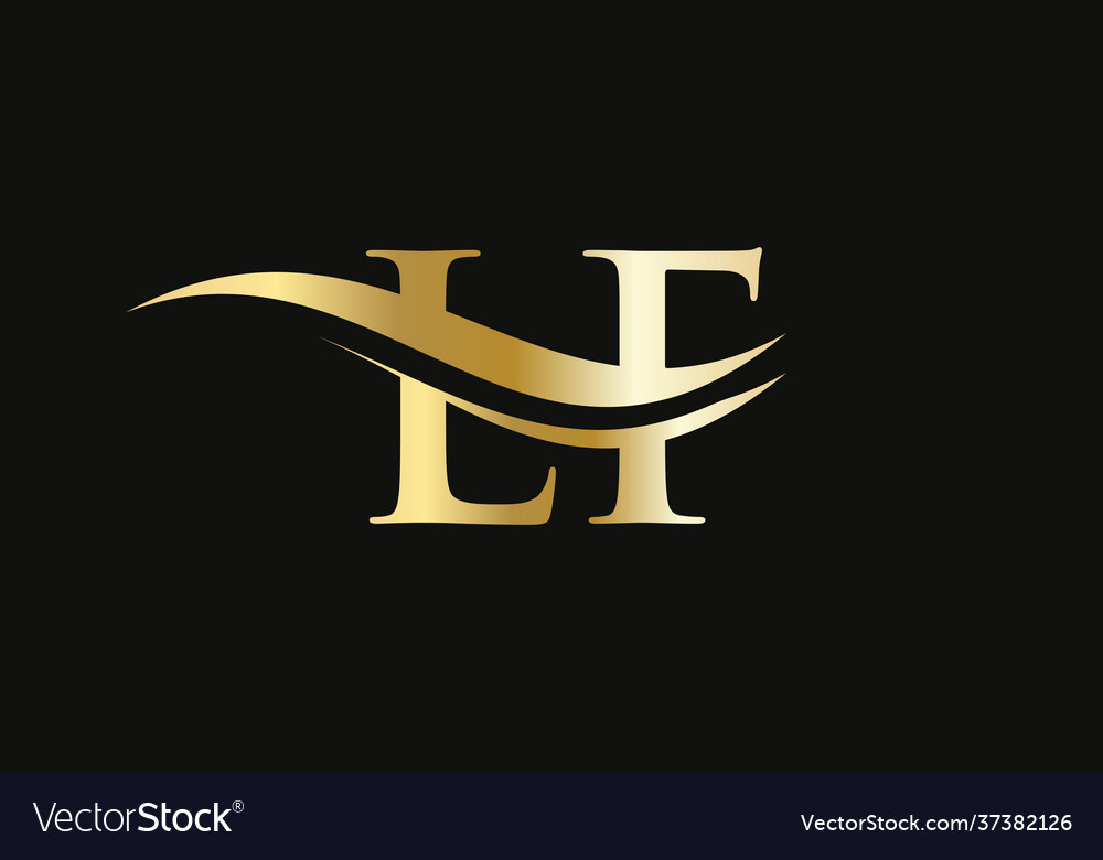 Modern letter lf logo design lf letter logo Vector Image Modern letter lf logo design lf letter logo Vector Image