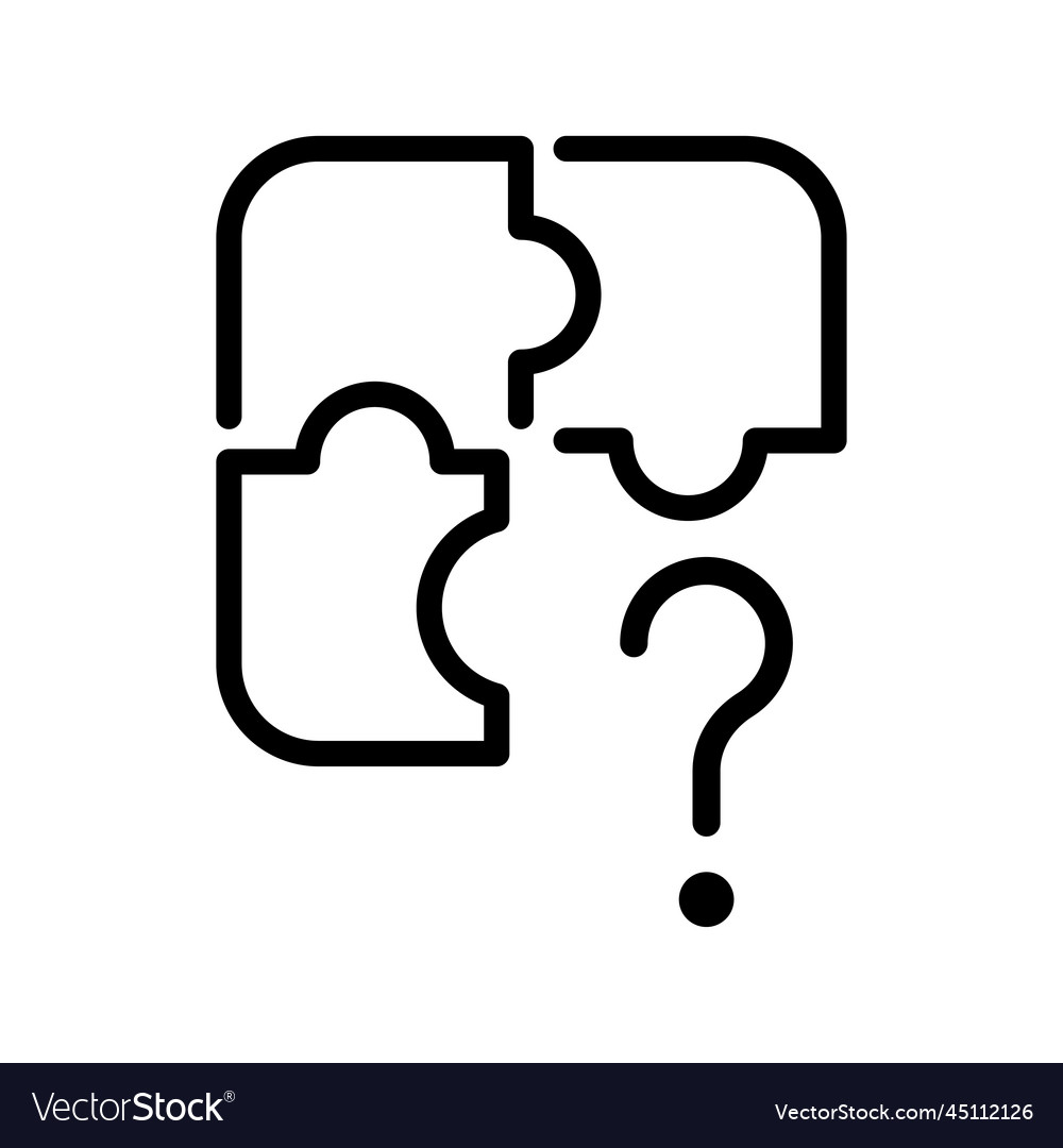 Problem confusion icon Royalty Free Vector Image