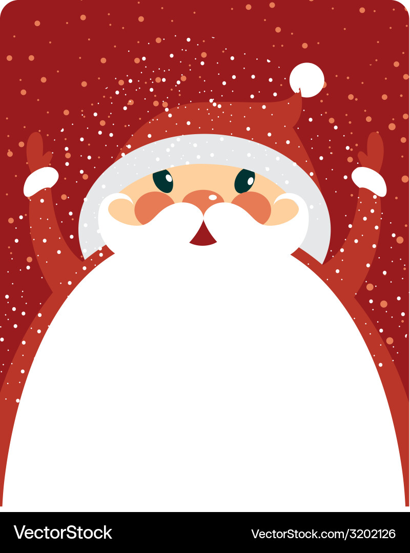 Santa claus with copy space Royalty Free Vector Image