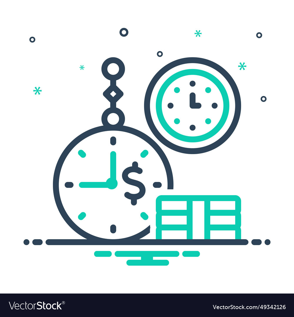 Time money Royalty Free Vector Image - VectorStock