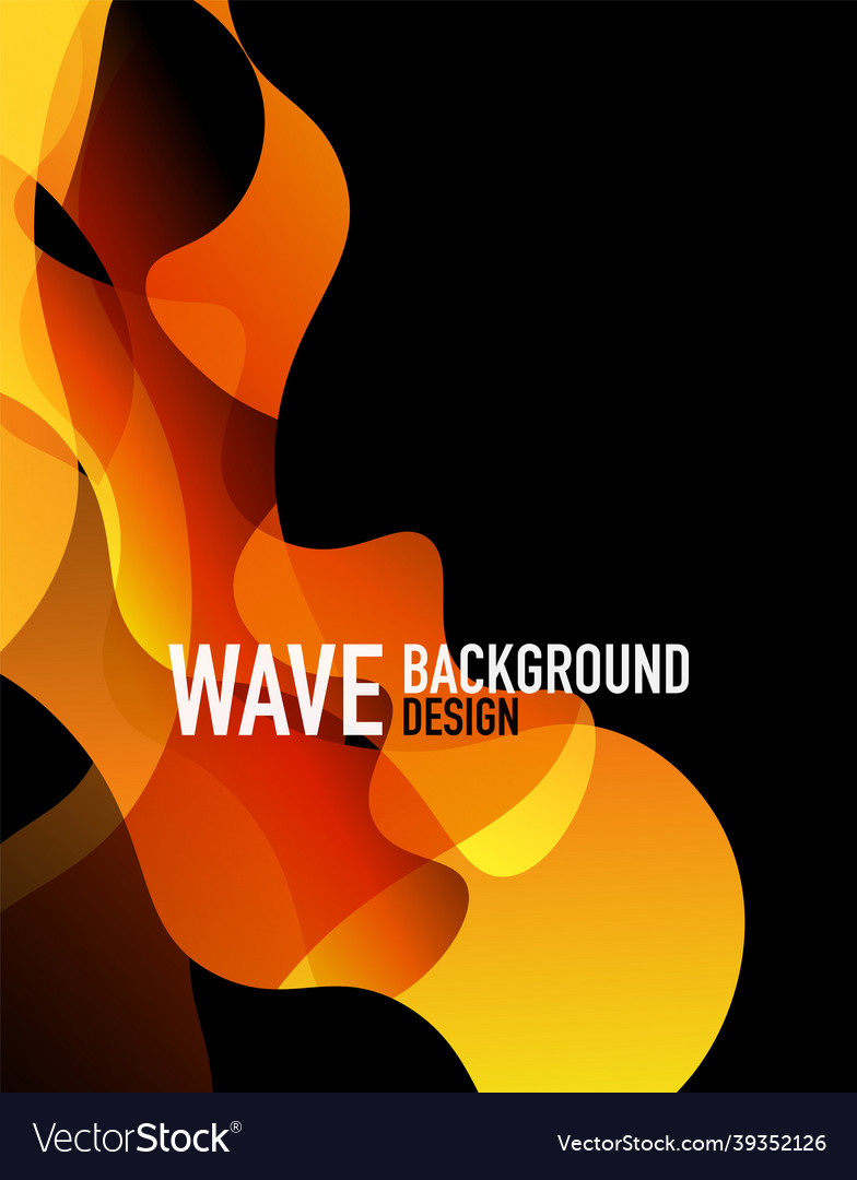 Vertical fluid gradient wave abstract background Vector Image