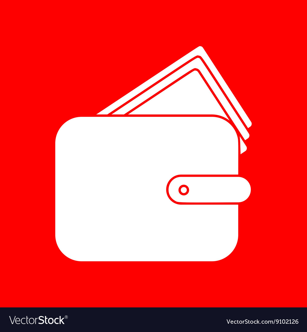 Wallet sign Royalty Free Vector Image - VectorStock