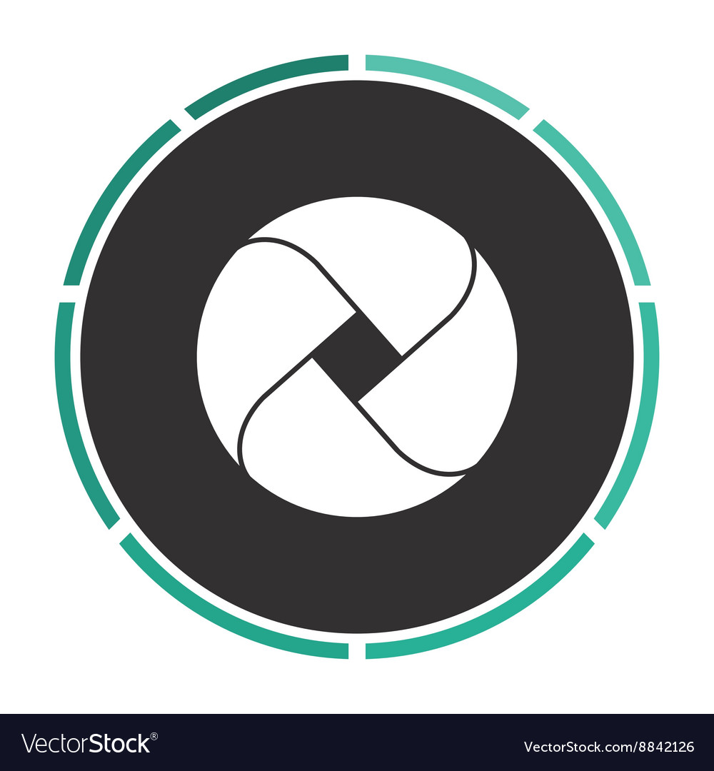 Wave circle computer symbol Royalty Free Vector Image