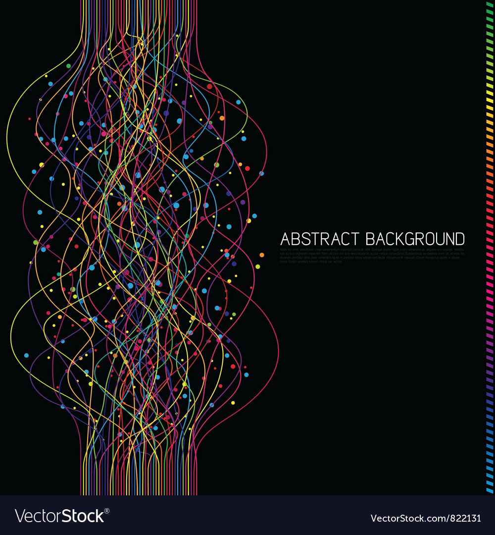 Abstract colorful lines Royalty Free Vector Image