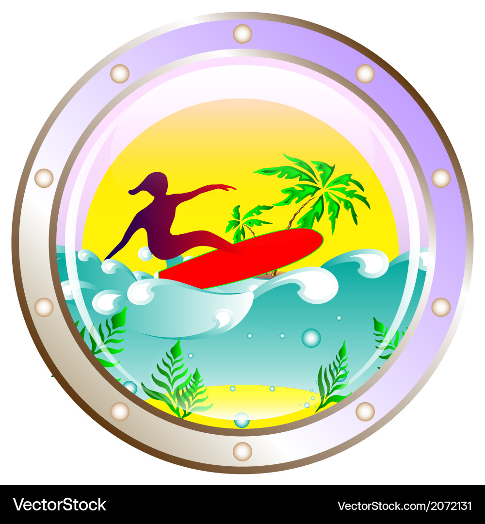 Background on vacation at sea Royalty Free Vector Image