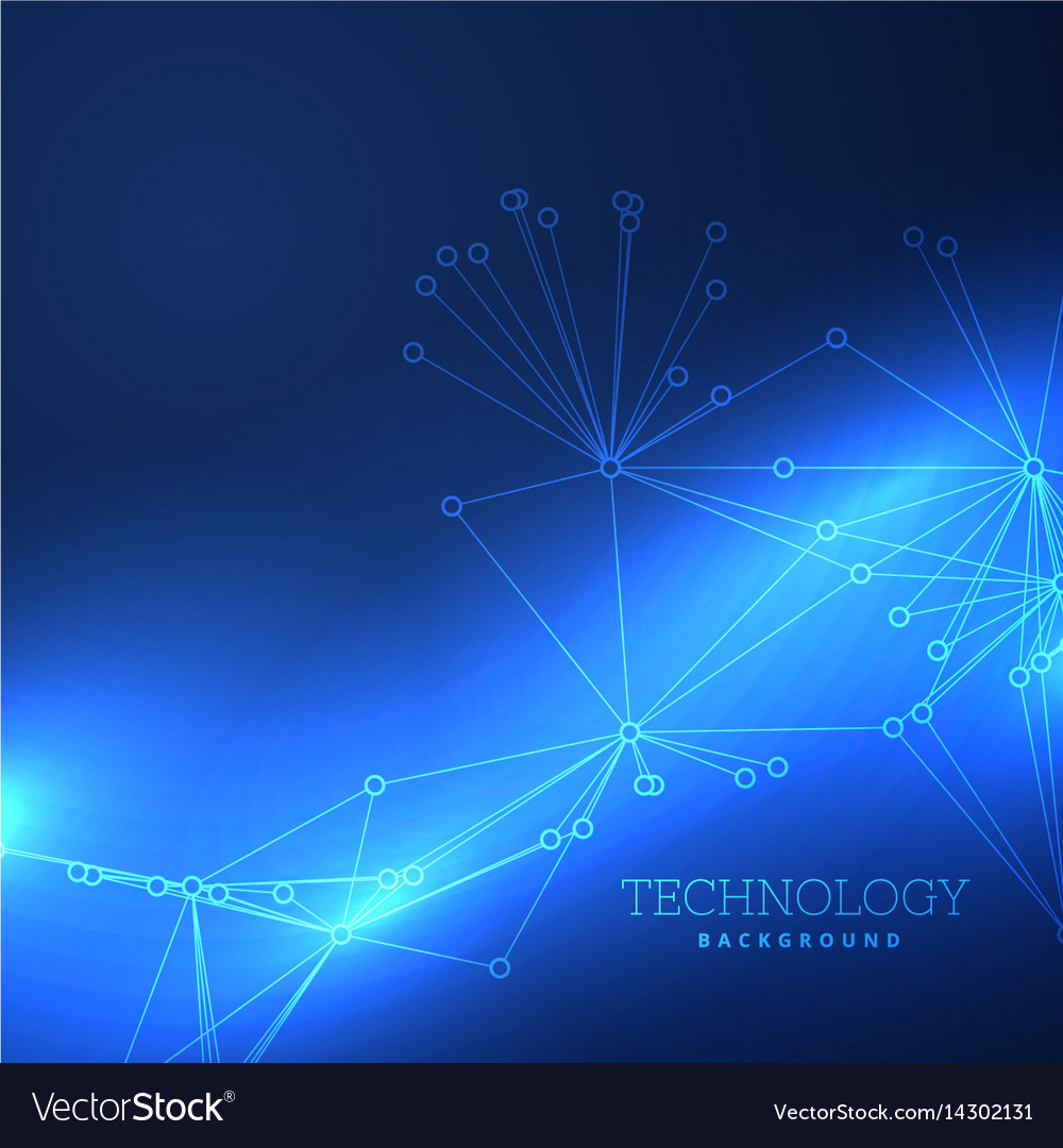Blue technology background design Royalty Free Vector Image
