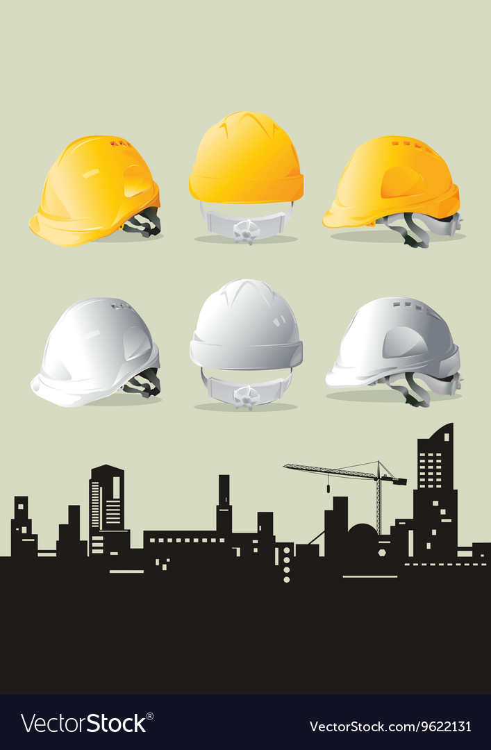Construction hat Royalty Free Vector Image - VectorStock