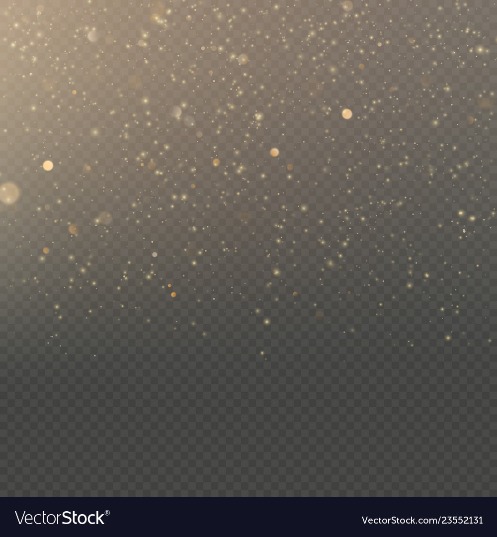 Overlay effect glitter gold light shine effect Vector Image