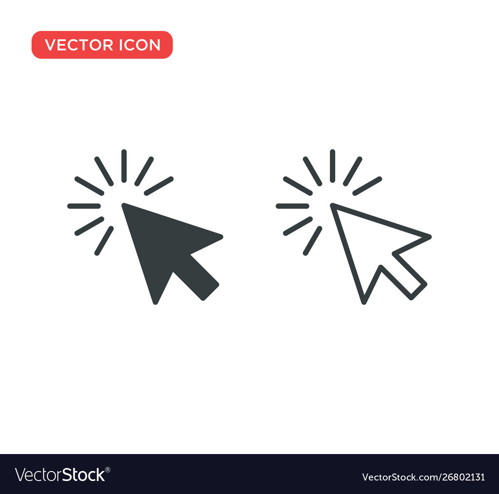 Pointer cursor icon design Royalty Free Vector Image