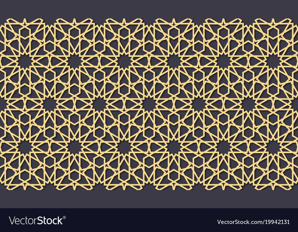 Seamless pattern in authentic arabian style Vector Image