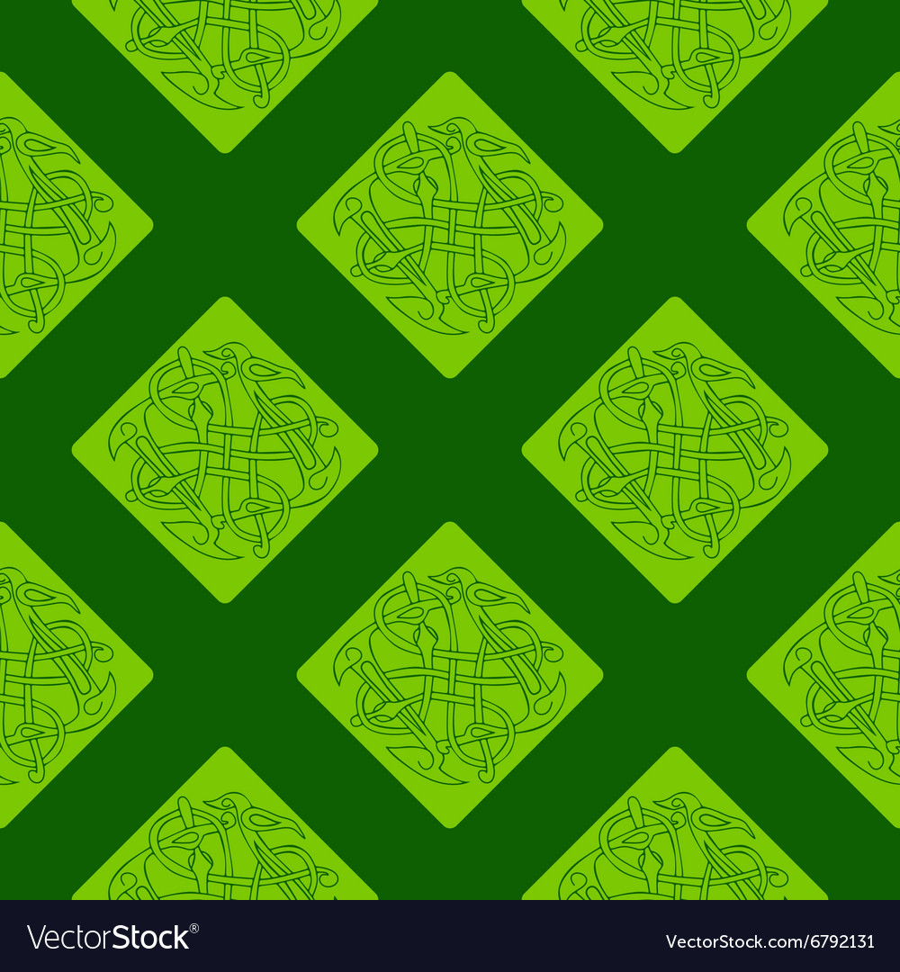 Seamless pattern with celtic art Royalty Free Vector Image