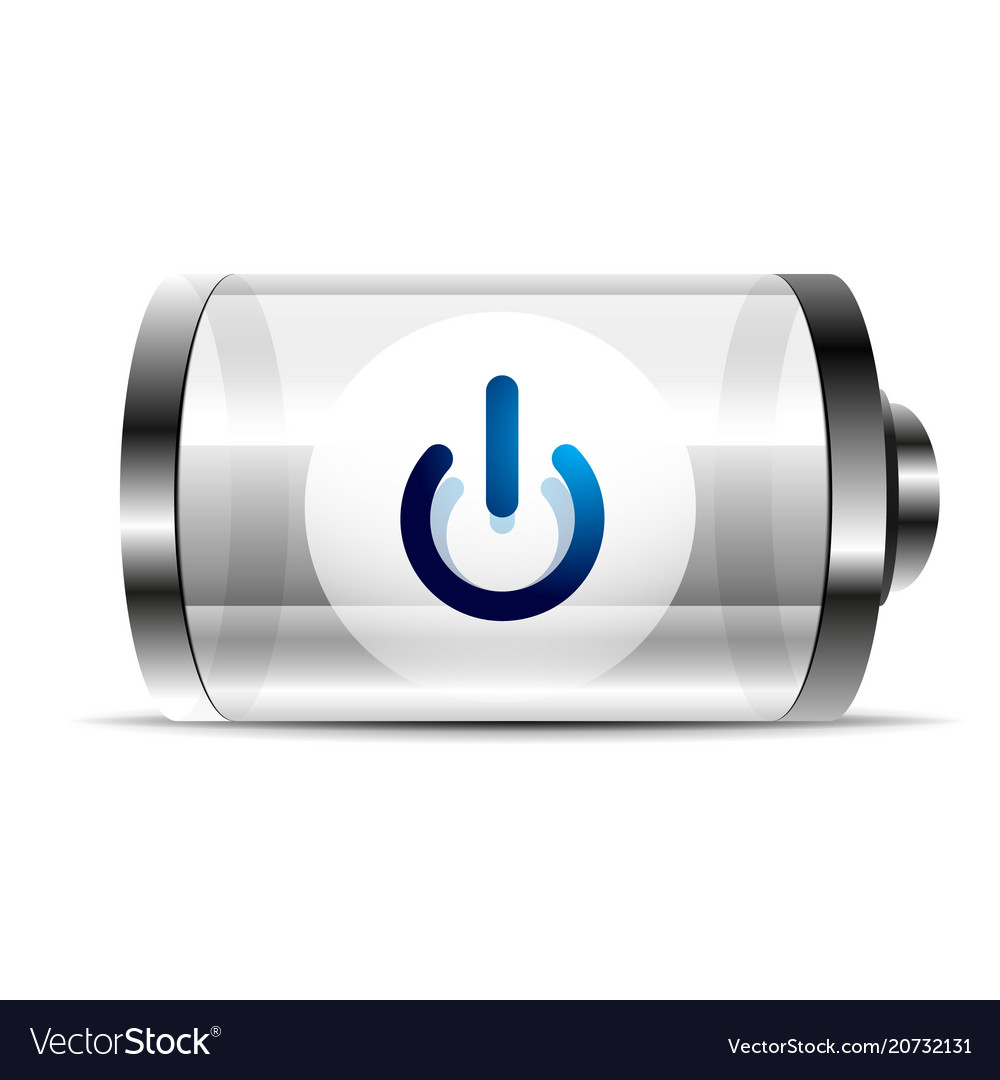 Techno futuristic start power button Royalty Free Vector