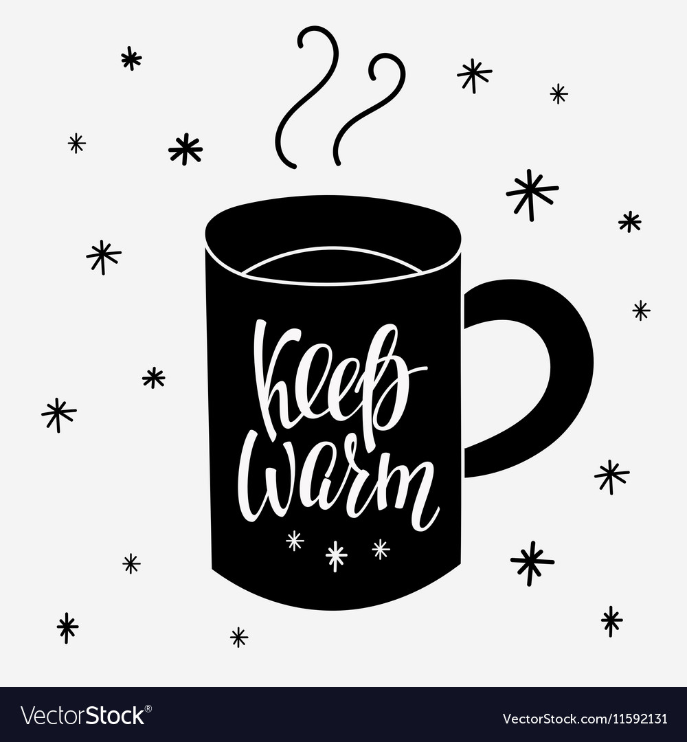 Winter cold lettering Royalty Free Vector Image