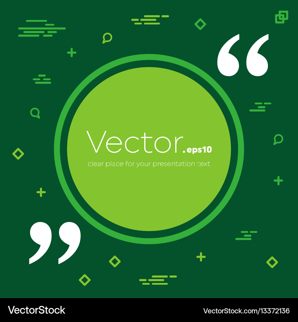 Abstract concept empty speech square quote Vector Image