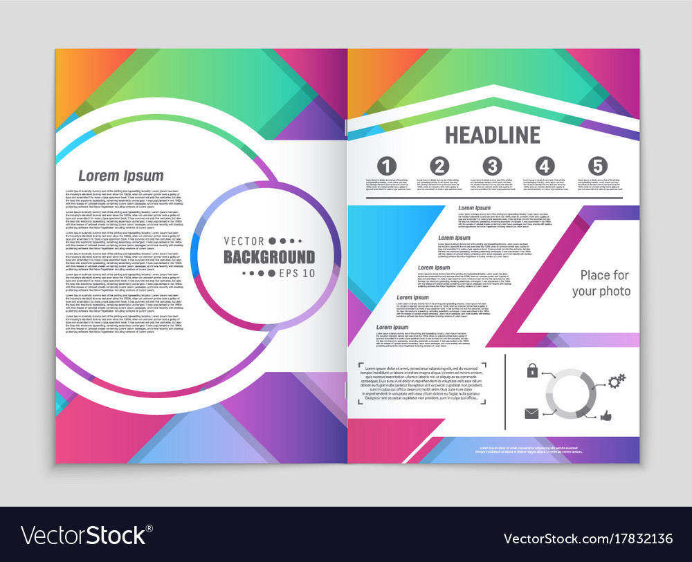 Abstract layout background set for art Royalty Free Vector