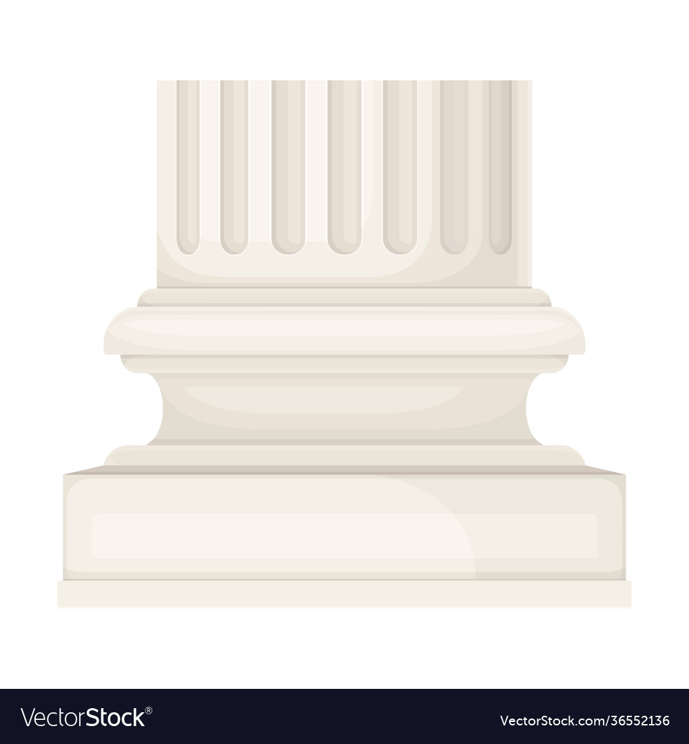 Antique stone column or pillar element Royalty Free Vector