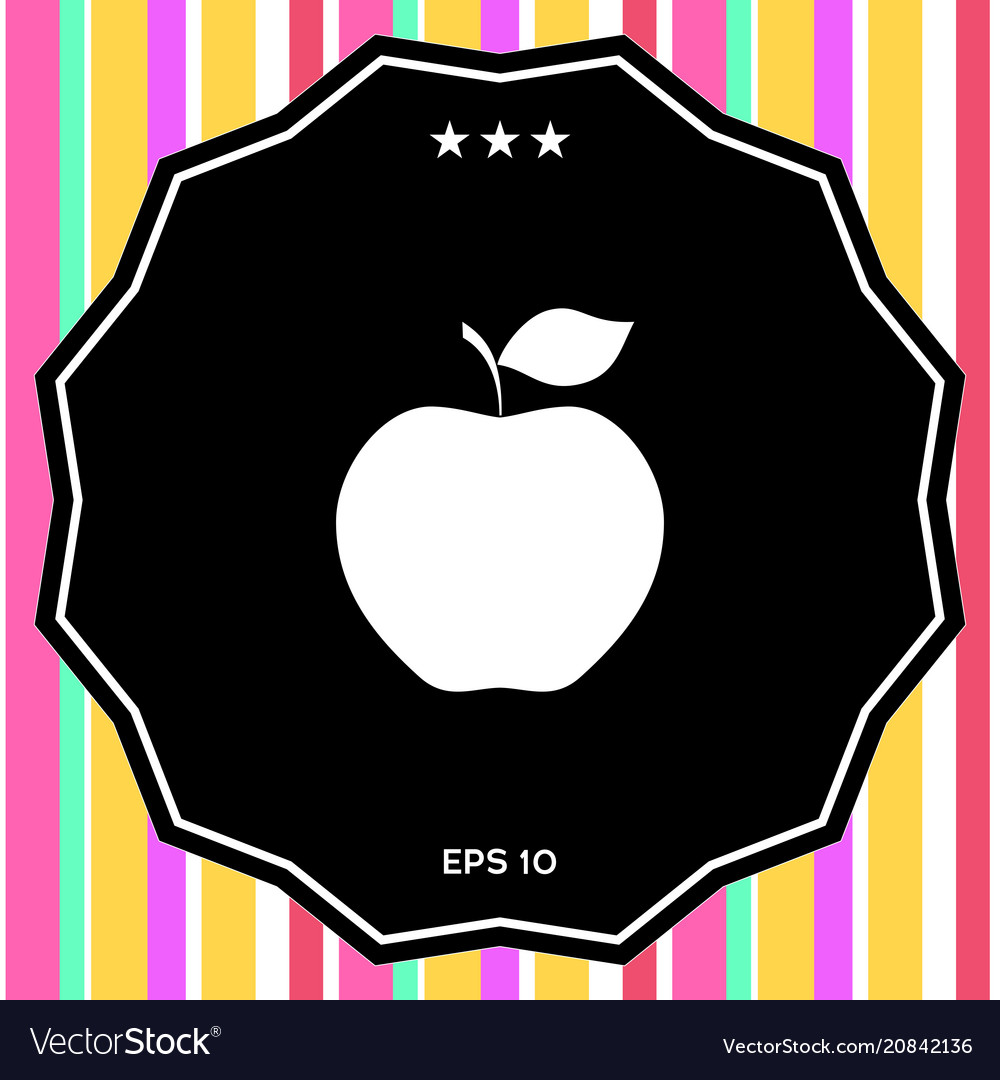Apple icon symbol Royalty Free Vector Image - VectorStock