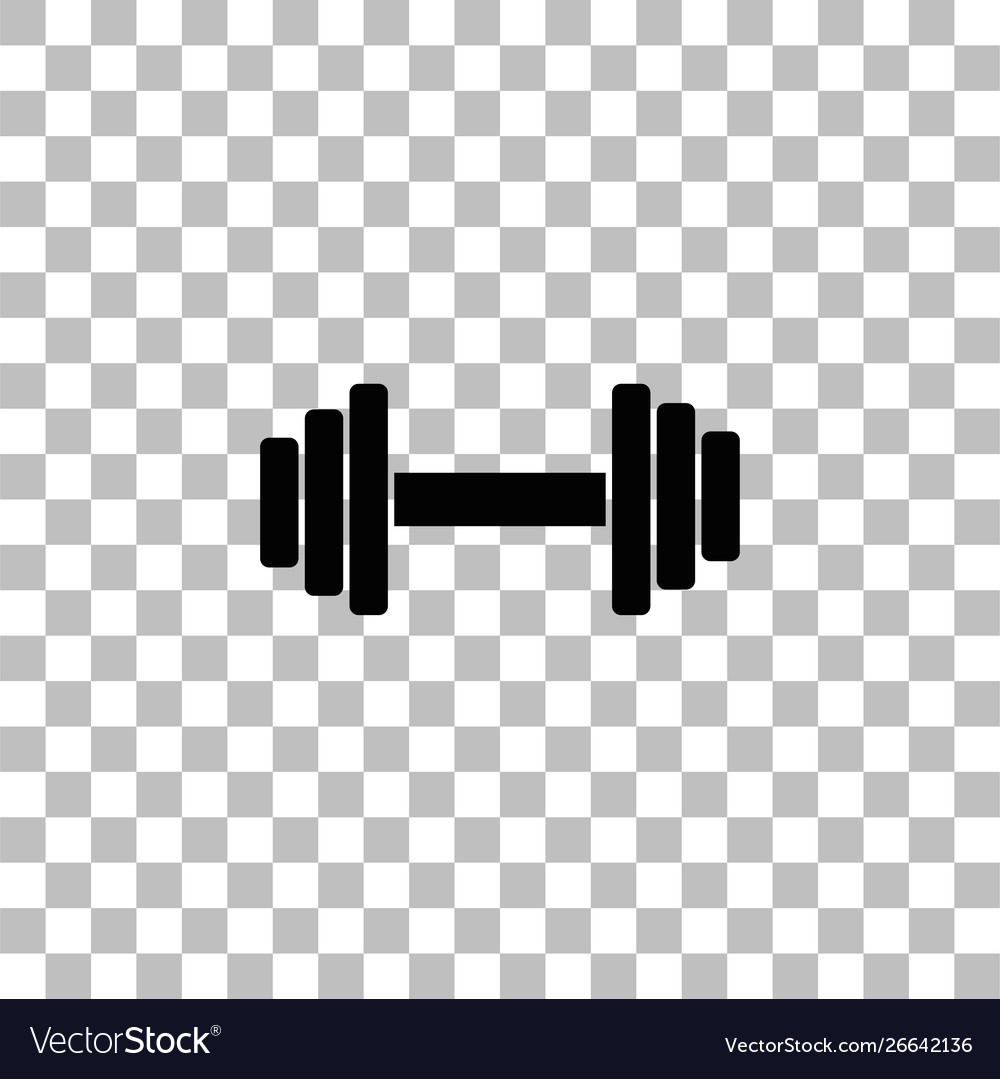 Barbell icon flat Royalty Free Vector Image - VectorStock