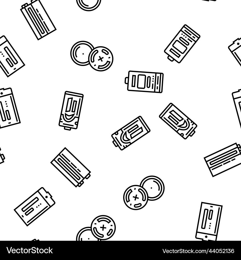 Battery power energy electric car seamless Vector Image