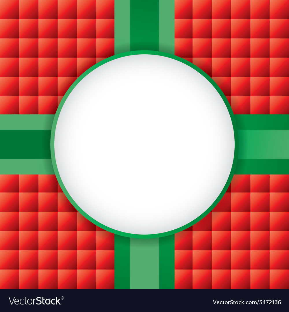 Christmas present with circle copyspace Royalty Free Vector