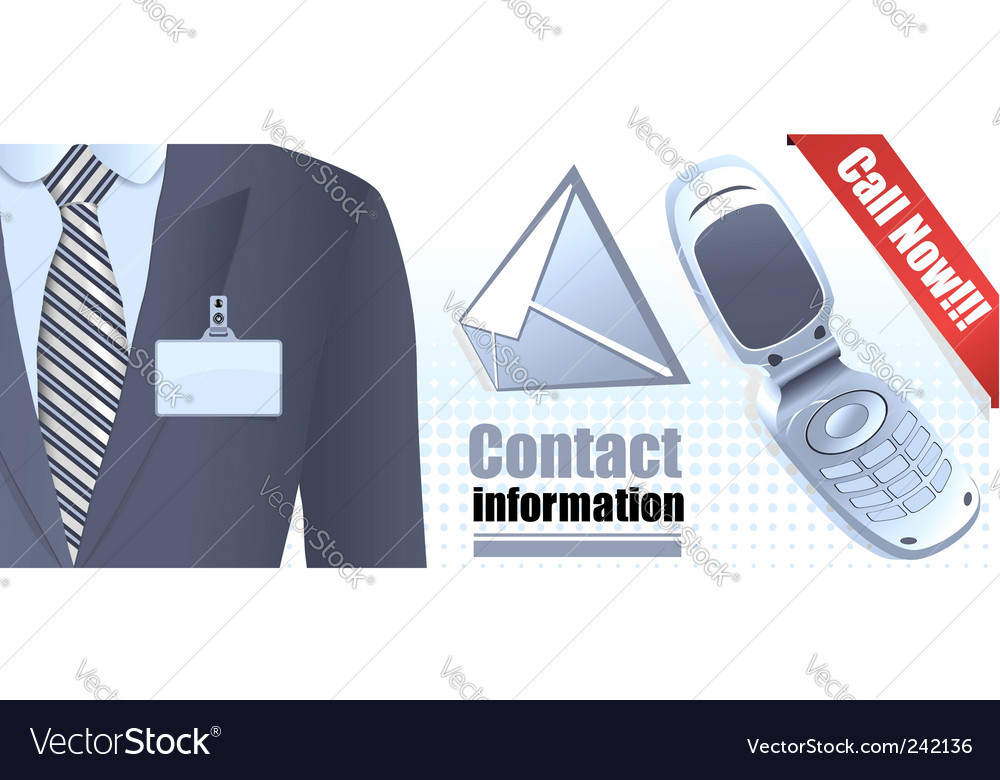 Contacts Royalty Free Vector Image - VectorStock
