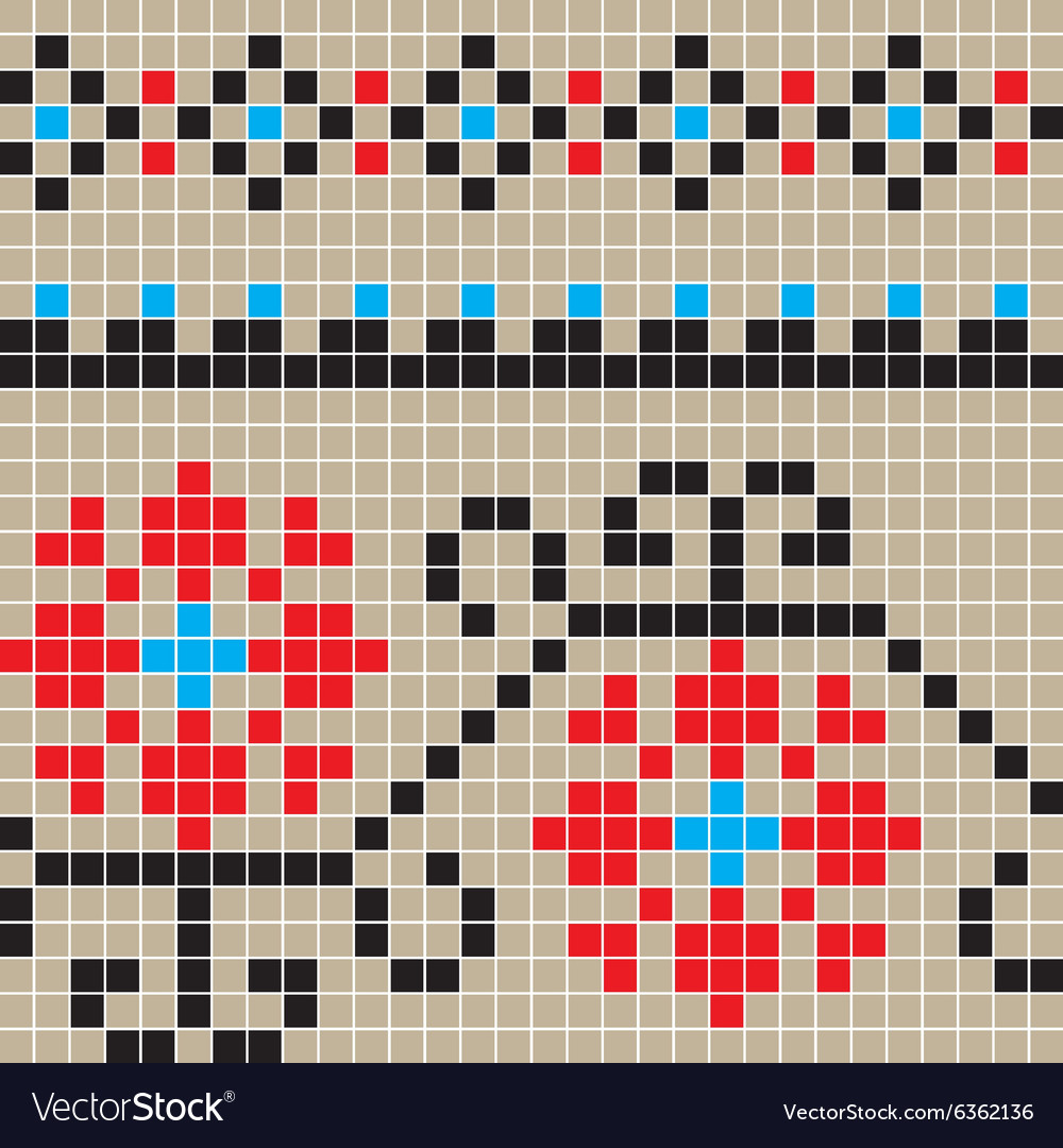 Eclectic romanian pattern Royalty Free Vector Image