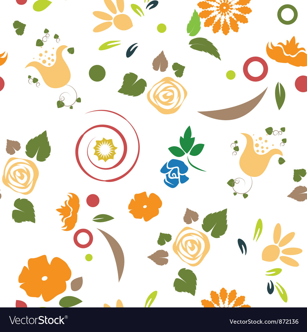 Floral seamless pattern Royalty Free Vector Image