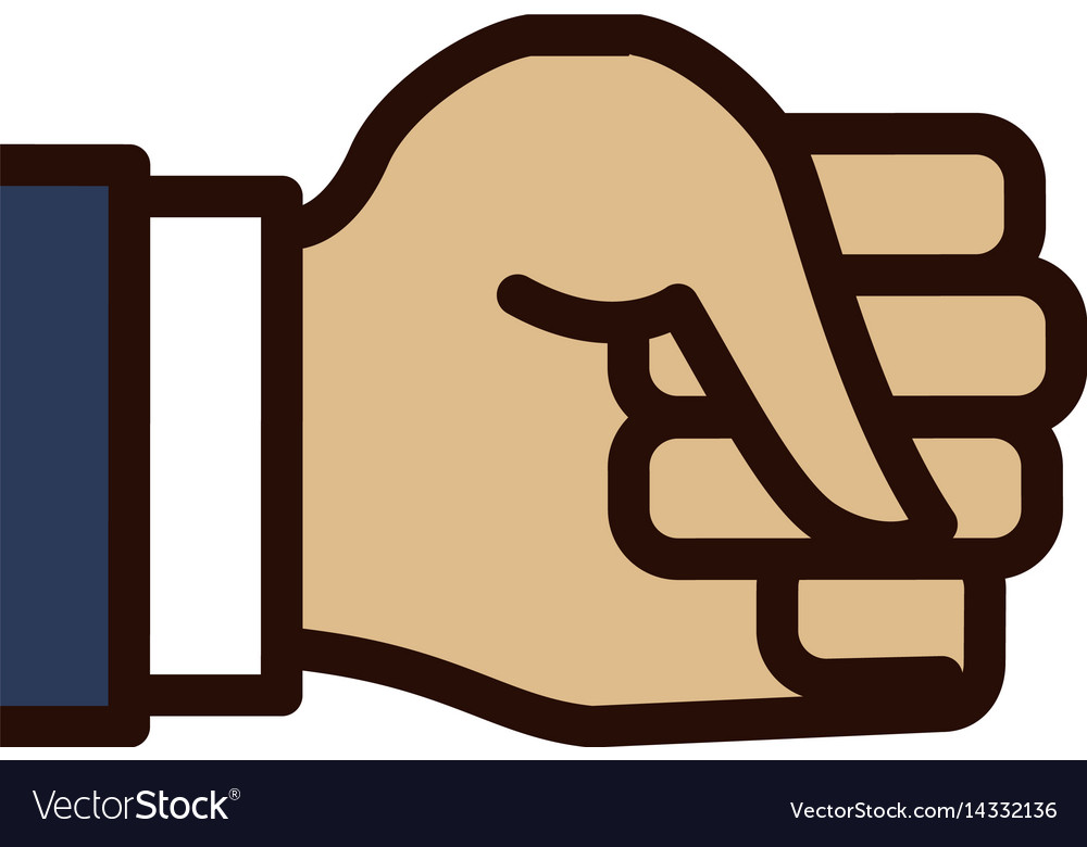 Hand gesturing symbol Royalty Free Vector Image