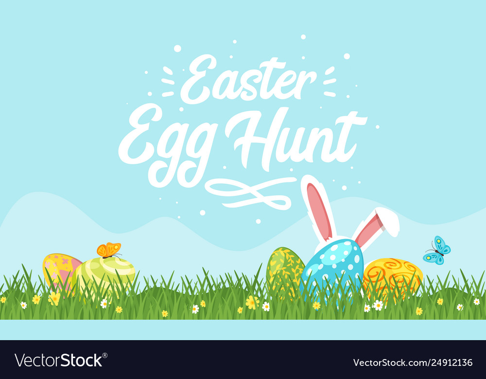 Happy easter design template Royalty Free Vector Image