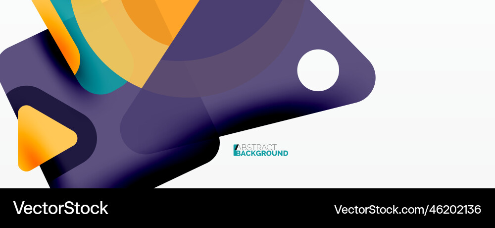 Line triangle square and circle primitive Vector Image