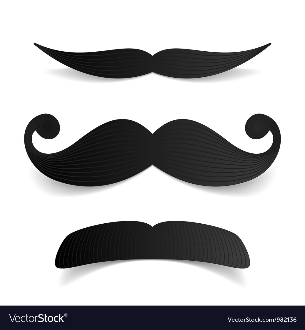 Mustaches Royalty Free Vector Image - VectorStock