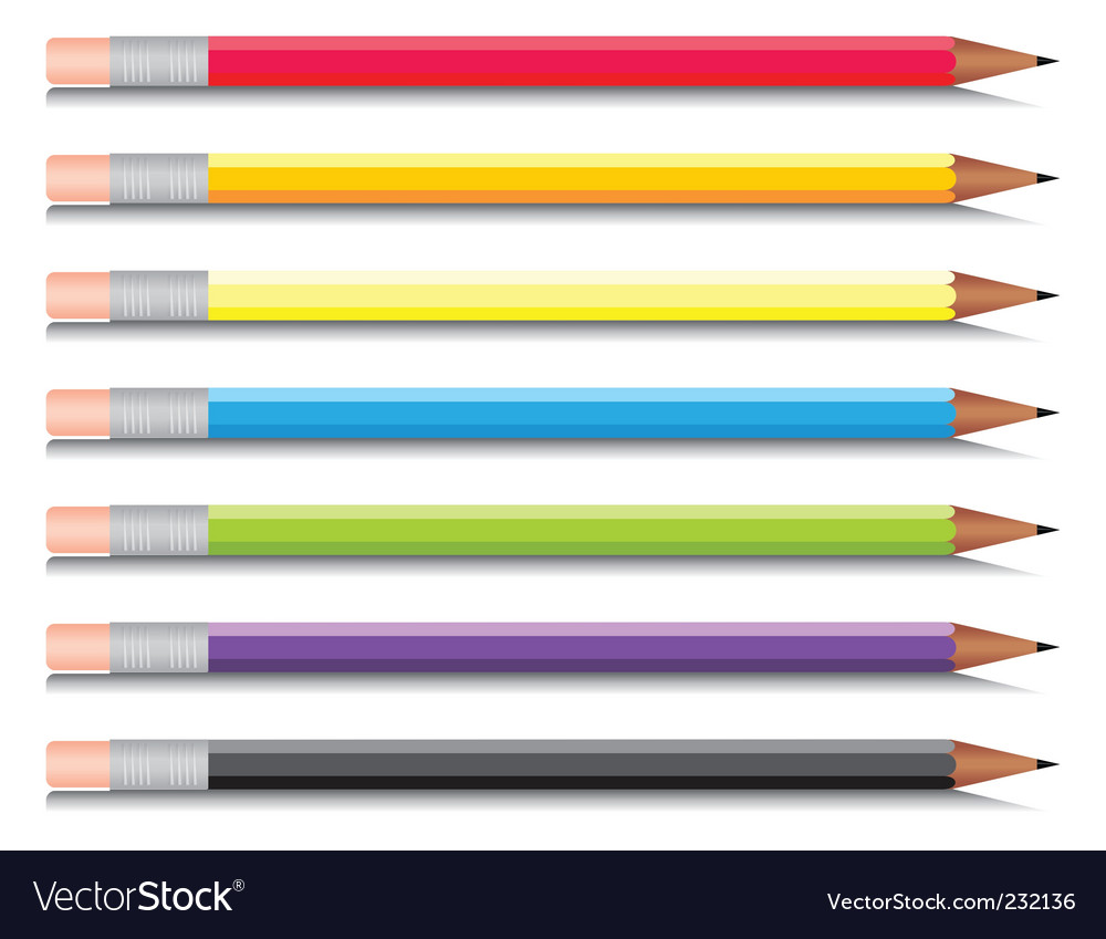 Pencil Royalty Free Vector Image - VectorStock