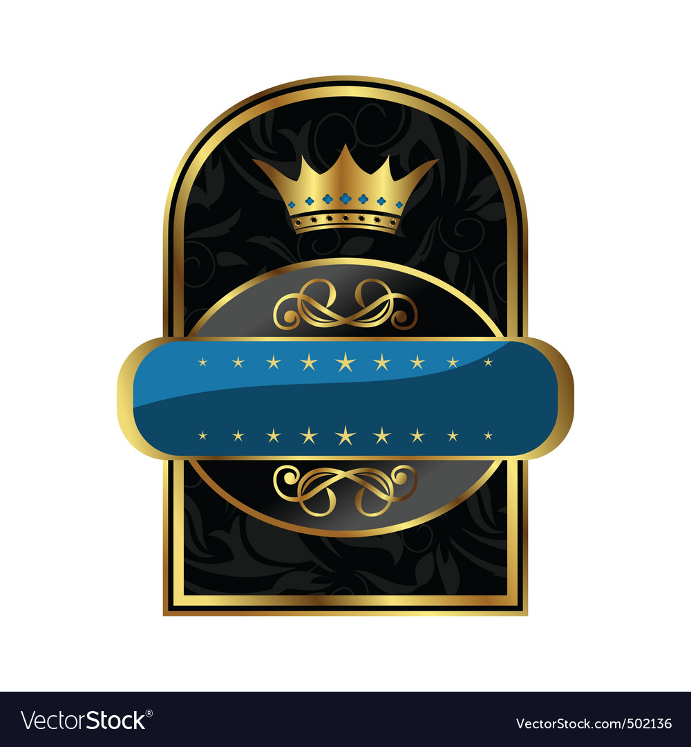 Royal label Royalty Free Vector Image - VectorStock