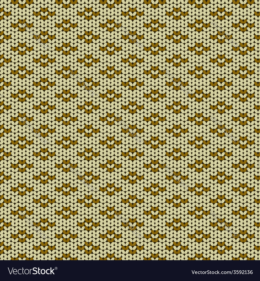 Seamless knitted wool pattern Royalty Free Vector Image