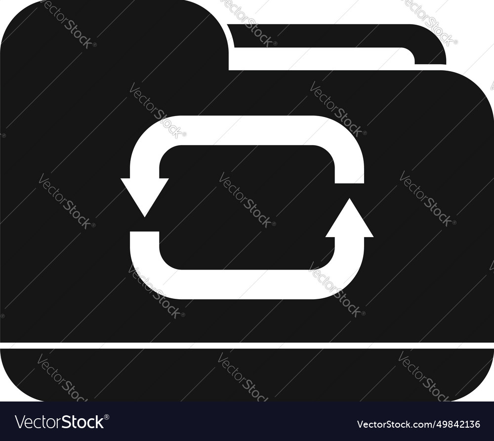Search filter folder icon simple peruse Royalty Free Vector