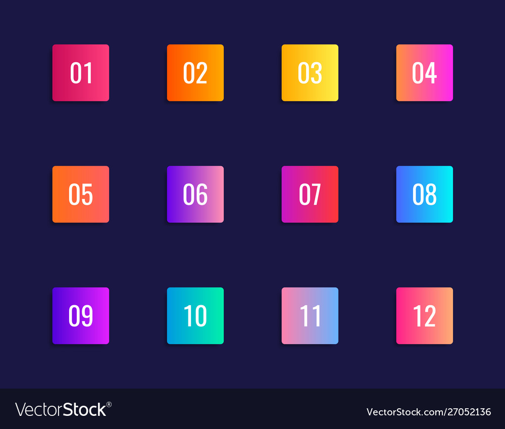 Super set arrow bullet point triangle flags Vector Image