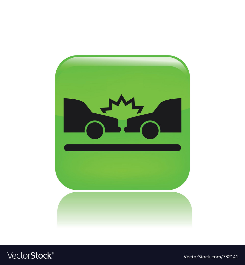 Car crash Royalty Free Vector Image - VectorStock