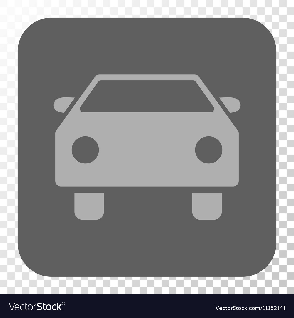 Car rounded square button Royalty Free Vector Image