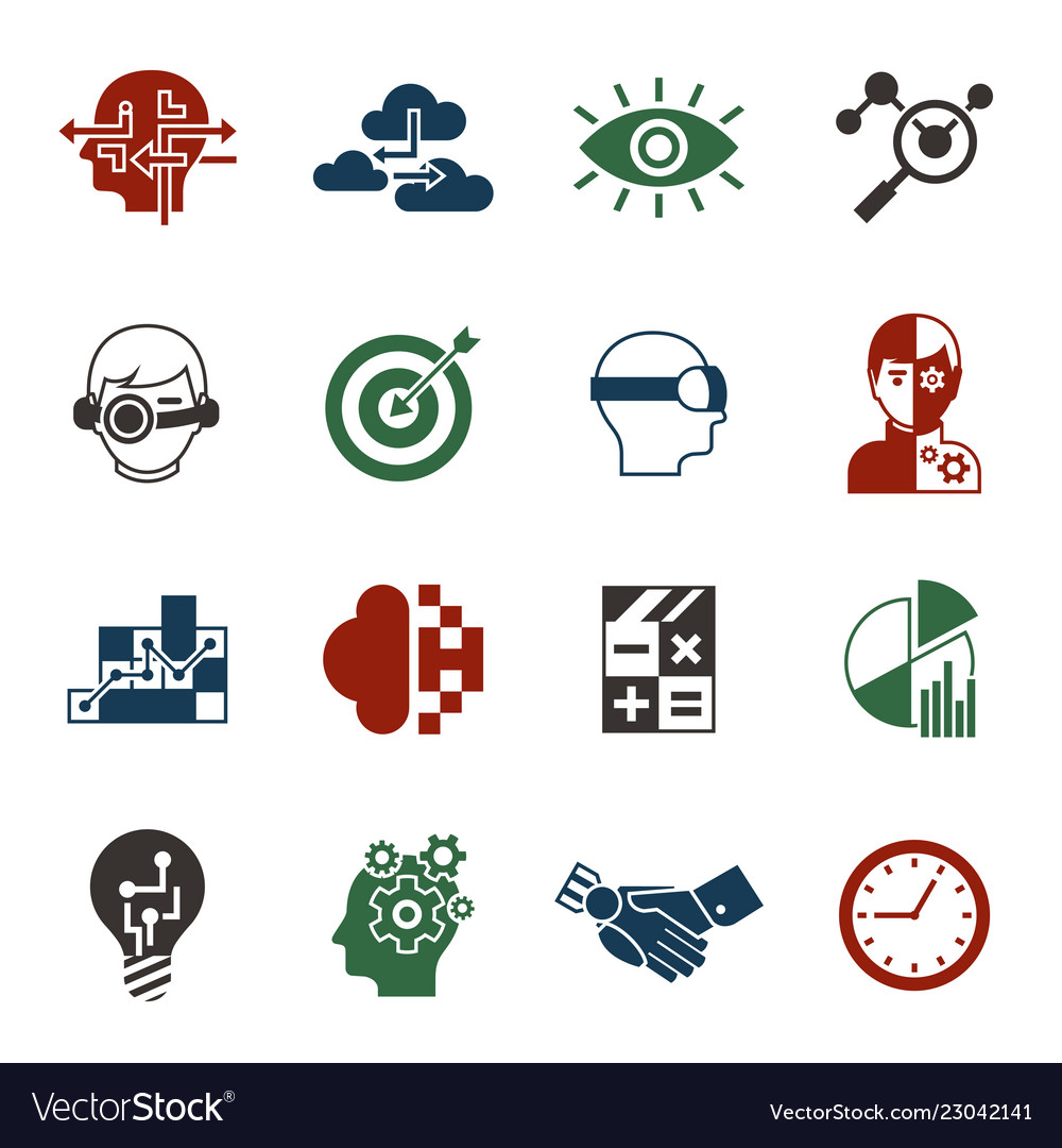 Digital augmented analytics Royalty Free Vector Image